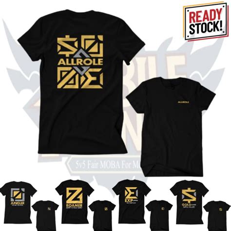 Jual Kaos Distro Pria Wanita Premium Mobile Legends All Role MID LANER