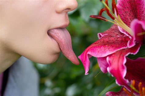 Premium Photo Tongue And Sexy Female Lips Sexy Sensual Womens Open