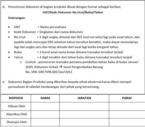 Standar Operasional Prosedur Sop Perusahaan Riset