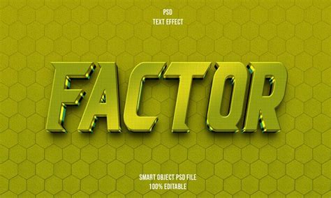 Premium Psd Factor Text Effect