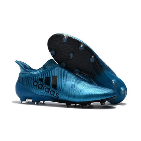 At Low Prices Adidas X 17 Purechaos FG Soccer Cleats Ocean Blue Black
