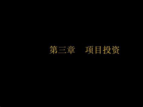 第三章 项目投资管理word文档在线阅读与下载无忧文档