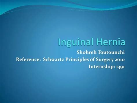 Ppt Inguinal Hernia Powerpoint Presentation Id2204764