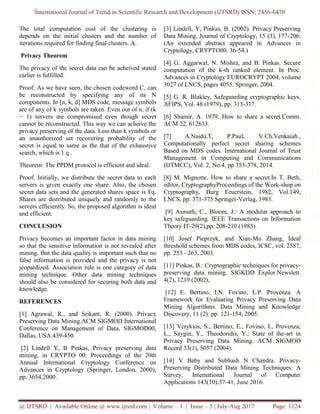 Privacy Preserving Approaches For High Dimensional Data PDF