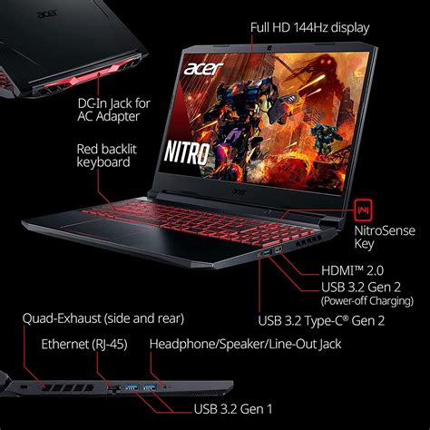 Buy Acer Nitro 5 Gaming Laptop Intel Core I5 10300h Nvidia Geforce