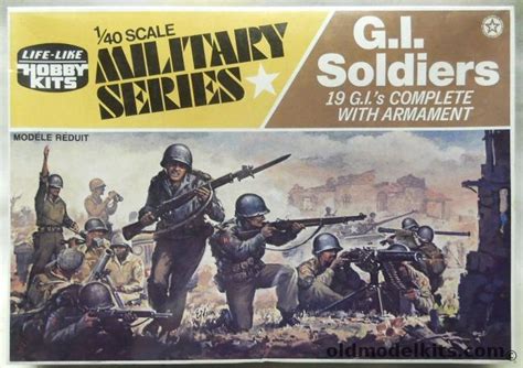 Life Like 1 40 Gi Soldiers Ex Revell G I Battle Action Combat Team Figure Set 09650