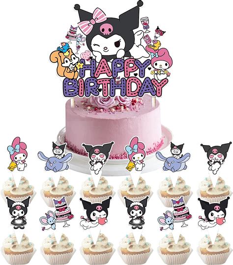 Buy Kuromi Cake Topper Simyron 48pcskuromi Cupcake Toppers And