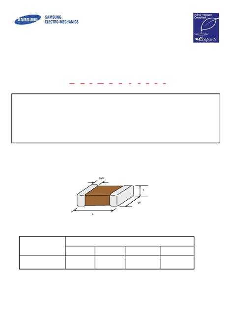 CL10A106MO8NQNC datasheet(1/2 Pages) SAMSUNG | Multi-layer Ceramic ...