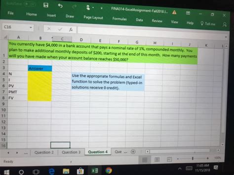 Solved I ONLY Need The Formulas And Excel Function I Dont Chegg Com