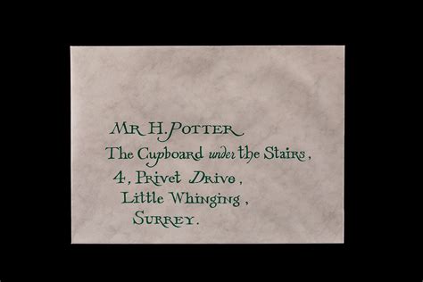 Theatrum Mundi Original Harry Potter Envelope From The Movie Harry