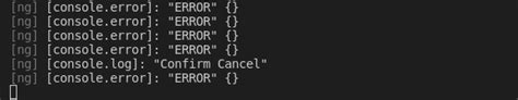 Ionic Angular Consoleerror Error Without Any Explanation
