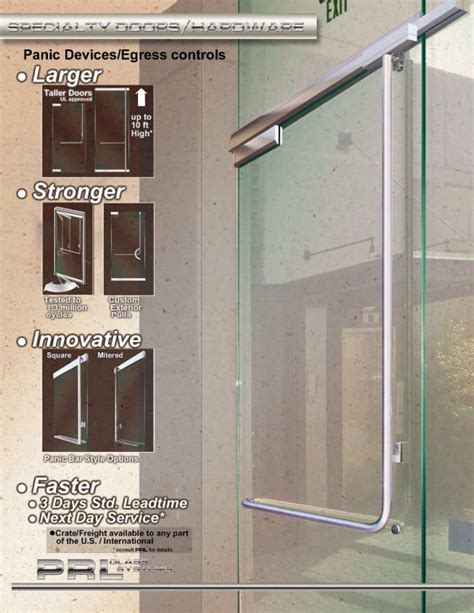 Glass Door Panic System In 4 Stunning Panic Door Device Styles