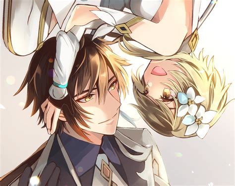 蛍ほたる原神 鍾離しょうり原神 「先生、みーつけた今更ですがフォローありがとうございます。これからもちょこちょこ」にしت