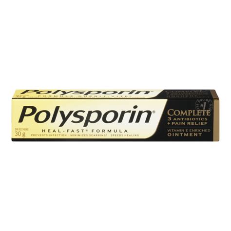 Polysporin Complete Antibiotic Ointment Heal Fast Formula 30 G Drug Mart