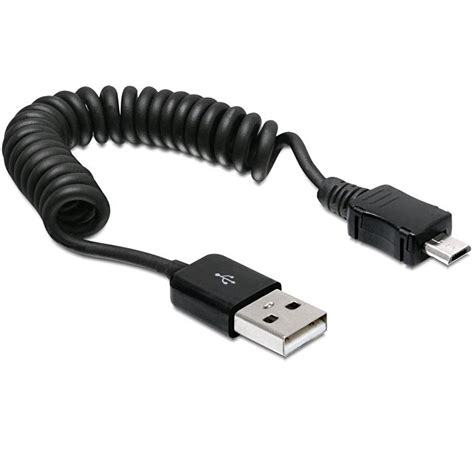 Delock Dl83162 Usb 20 A Male Usb Micro B Male Spirál Kábel Emaghu