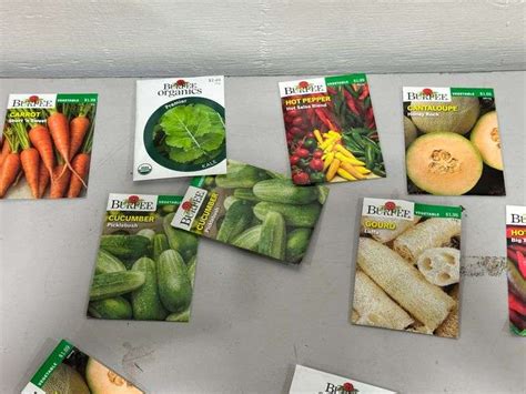 Assorted Vegetable And Herb Seeds 33 Lambrecht Auction Inc