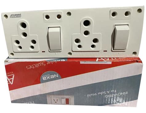 Poly Carbonate Rectangular Combined Switch Box IP33 2 Way At 175 Piece In Varanasi