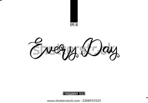 Cursive Handwritten Alphabetical Typography Text Every Stock Vector