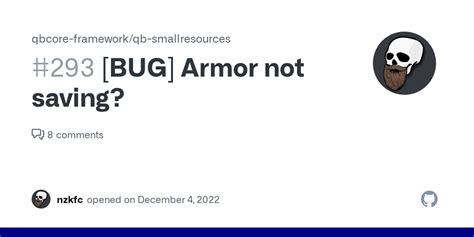 Bug Armor Not Saving Issue Qbcore Framework Qb