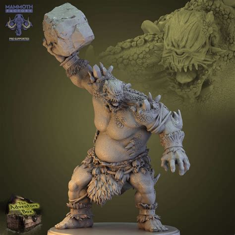 Dnd Cyclops Miniature Bone Cyclops Dnd Enemy Mini For Dungeons And Dragons Mini Mammoth