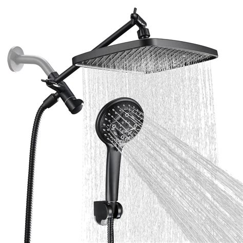 Heemli Rain Shower Head Kits 8 Spray With 18 Gpm 12 In Wall Mount