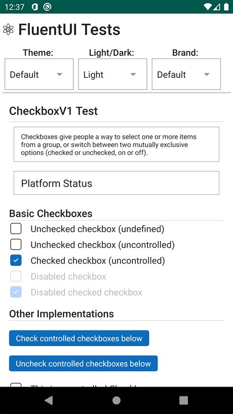 Checkbox Android Tokens Fixes By Rohanprasadofficial Pull Request