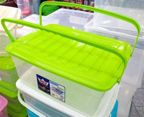 CAJA RECTANGULAR CON BROCHE Y ASA PQT X Plasticos Rey