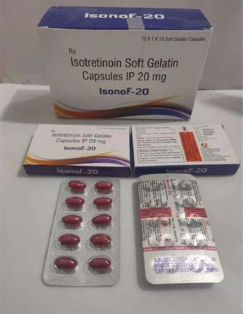 Isotretinoin Soft Gelatin Capsule Ip 20 Mg Packaging Type Box At Rs