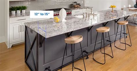 Kitchen Countertop Overhang Standard For Seating And Islands Designing Idea