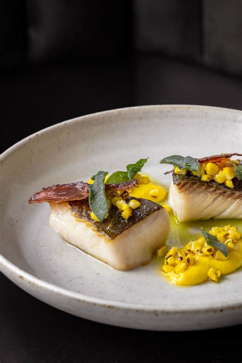 Butter Roasted Black Cod With Bbq Sweetcorn Sage And Bacon Recipe