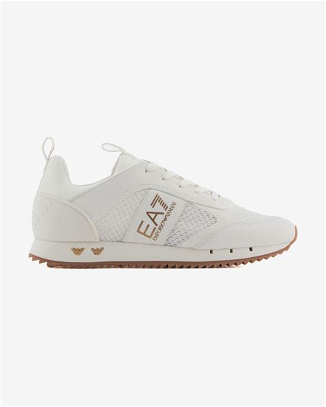 Ea7 Emporio Armani Black And White Laces Shoes Deporvillage