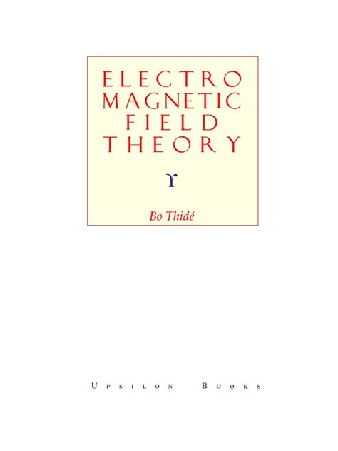 Pdf Electromagnetic Field Theory Exercises Dokumen Tips