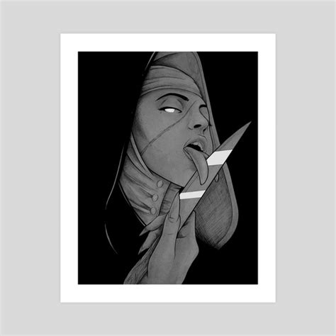 The Nun An Art Print By Pixel Chomp Inprnt