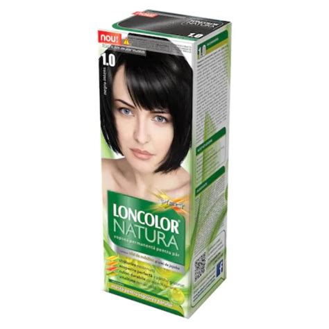 Vopsea De Par Permanenta Loncolor Natura 1 Negru Intens 100 Ml
