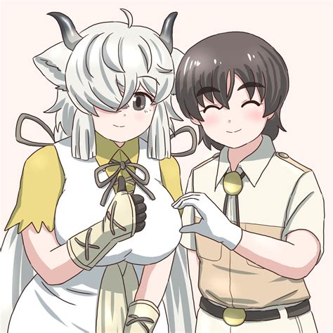 Captain And Yak Kemono Friends And 1 More Drawn By Mukouyama Mu