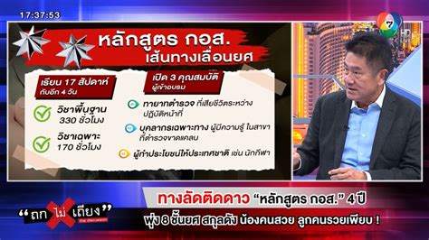 ข่าวถกไม่เถียง ทางลัดติดดาว หลักสูตร กอส 4 ปี พุ่ง 8 ชั้นยศ สกุลดัง