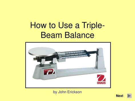 Ppt How To Use A Triple Beam Balance Powerpoint Presentation Free