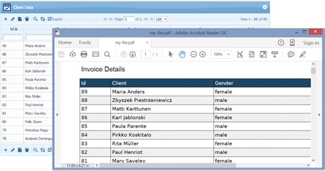 Export Pdf Grid PHP Framework