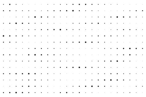 Premium Vector Dot Grid Halftone Seamless Pattern Different Sized Round Points Background