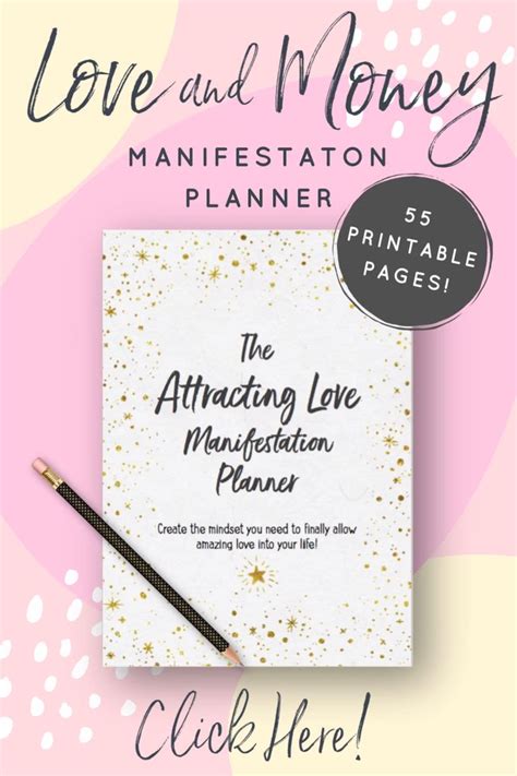 Printable Love And Money Manifestation Planner Bundle Law Of Etsy Uk