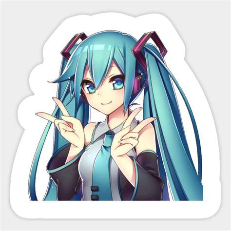 Hatsune Miku Hatsune Miku Sticker Teepublic