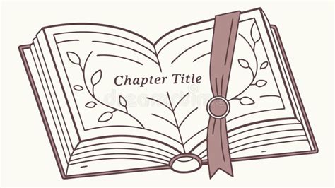 Open Book With Chapter Title And Bookmark Education Vector Design