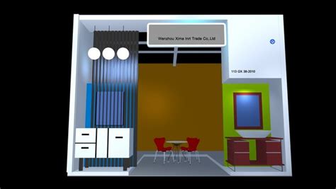 3d 1 Side Open Stand Booth Model Turbosquid 1955038