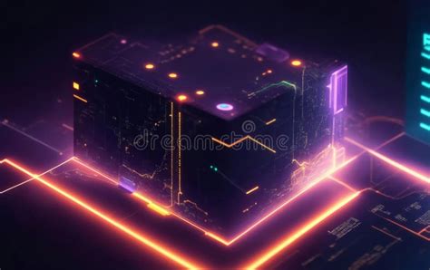 Digital Internet Big Data Generative Ai Illustration Stock Illustration Illustration Of