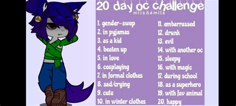 Starting 20 Day Oc Challenge Rgachaclub