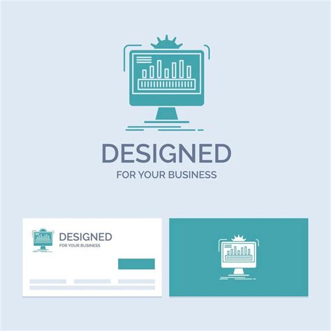 Dashboard Admin Monitor Monitoring Processing Business Logo Glyph