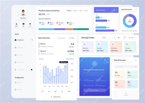 Premium Vector Ui Ux Infographic Dashboard Ui Design With Graphs Charts And Diagrams Web