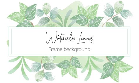 Aquarela Moldura Floral Vetor No Vecteezy
