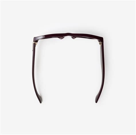 Lunettes De Soleil Logo Bar Carrées Bordeaux Site Officiel Burberry®