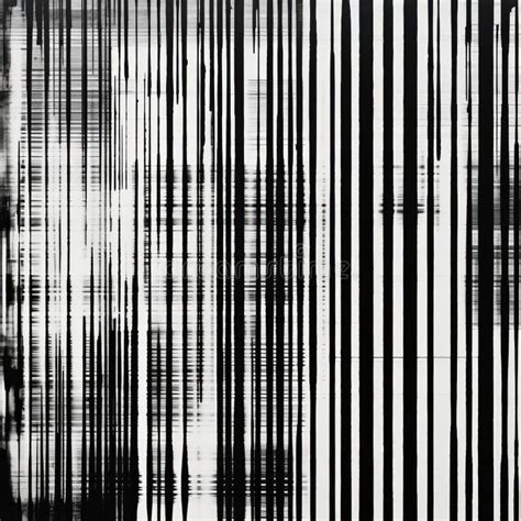 Artistic Brush Stroke With Barcode Lines On Paper Stock Illustration Illustration Of Pattern